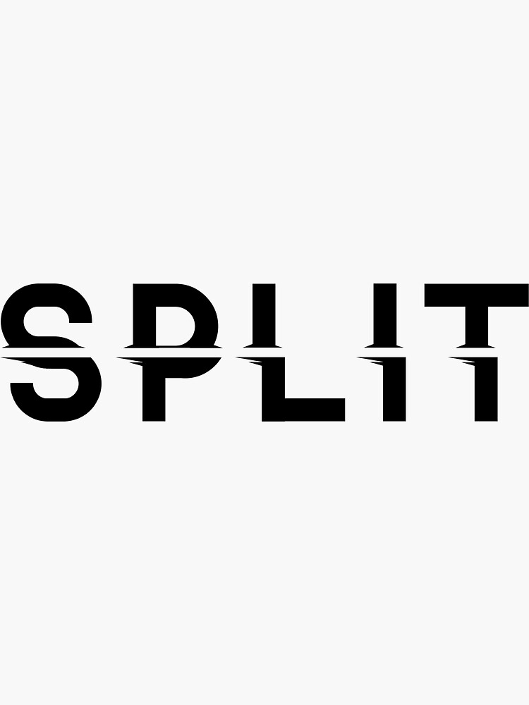 "Split" Sticker for Sale by Swirlstache | Redbubble