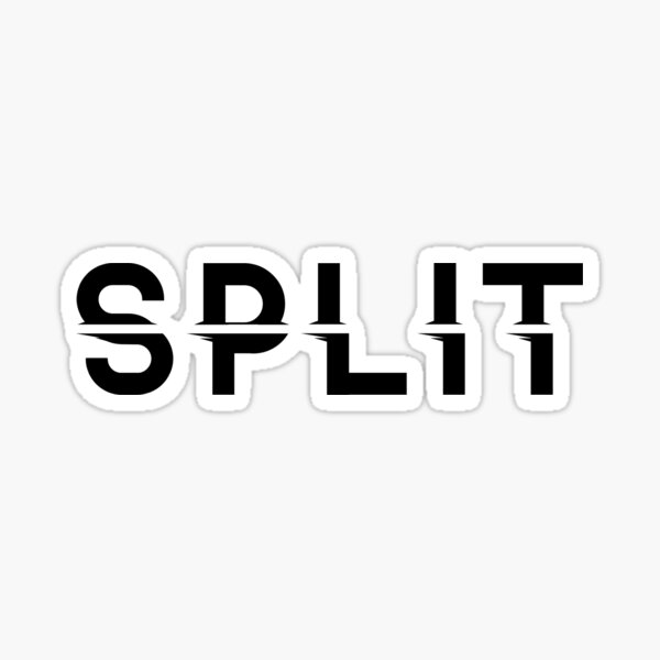 "Split" Sticker for Sale by Swirlstache | Redbubble