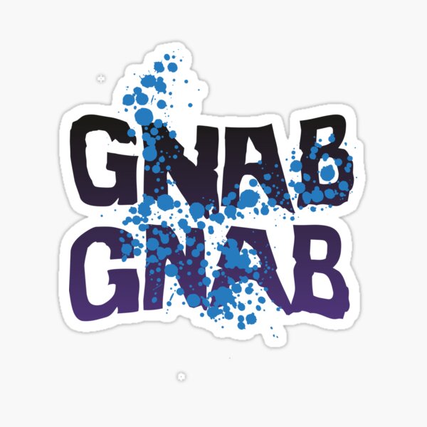 "GNAB GNAB" Sticker by CreatureCorp | Redbubble