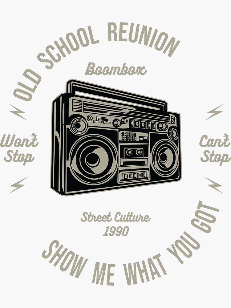 "Old School Reunion" Sticker for Sale by MAQ2102000 | Redbubble