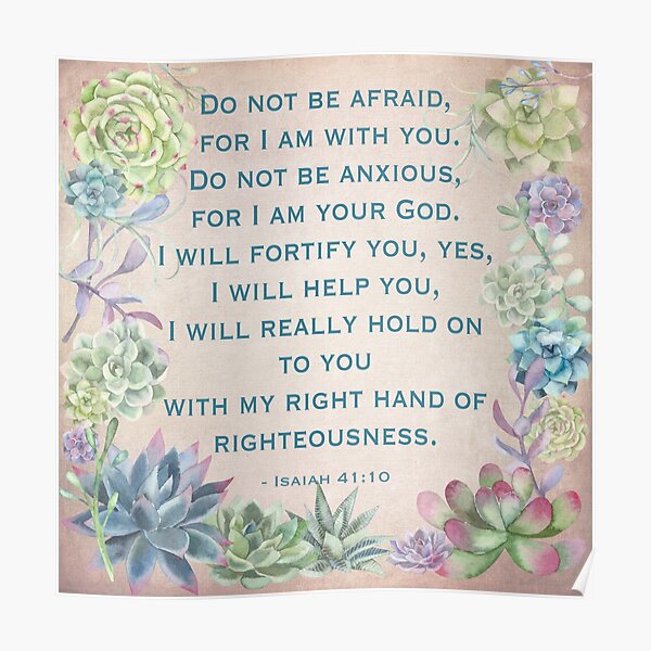 "Do Not Be Afraid " Poster by PortableRican74 | Redbubble