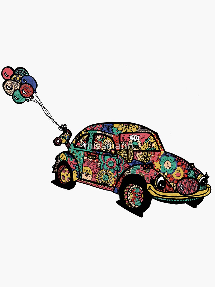 "Silly Clown Car" Sticker for Sale by missmann | Redbubble