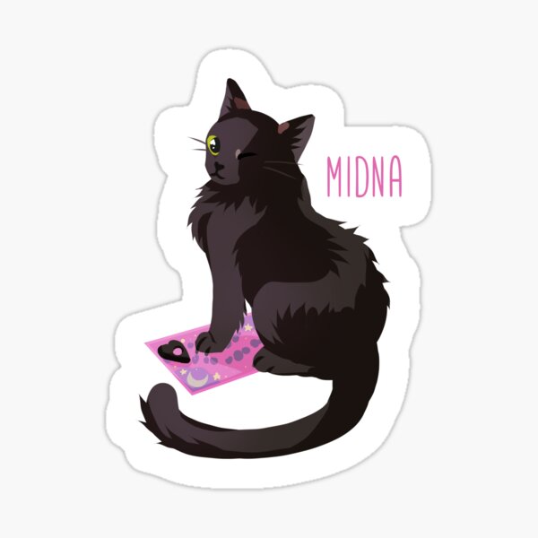 "Doodle Cat - Midna" Sticker for Sale by viridiansiren | Redbubble
