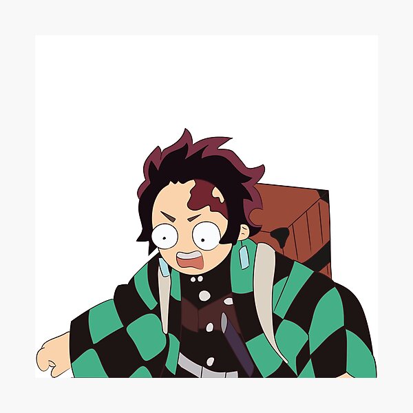 Lámina fotográfica «Tanjiro Demon Slayer Derp Face» de Tan-g-Man ...