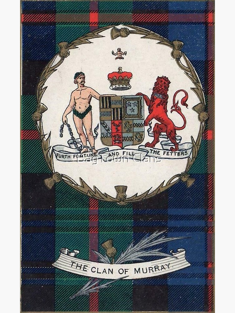 "Clan Murray Vintage Tartan Crest Badge" Poster by ljrigby | Redbubble