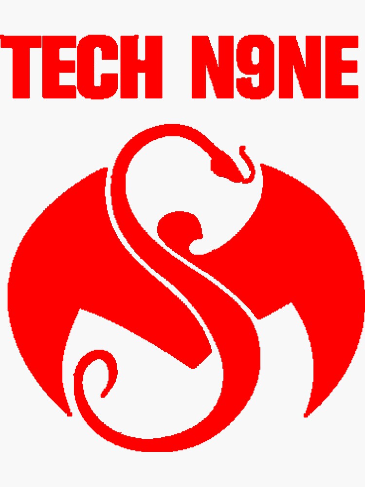 "Logo tech n9ne musical genres hip pop wilatikta" Sticker for Sale by ...