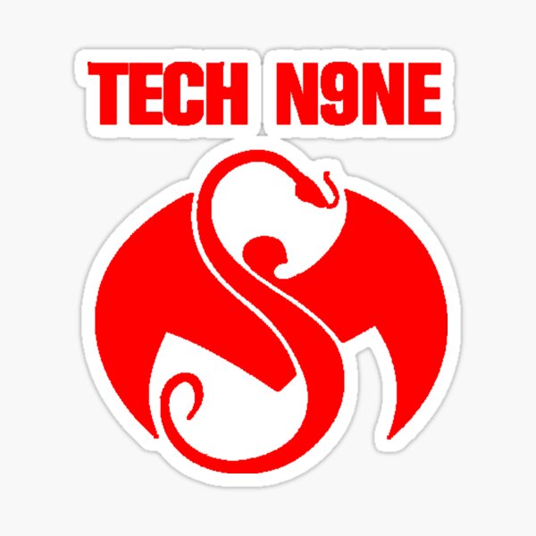 "Logo tech n9ne musical genres hip pop wilatikta" Sticker for Sale by ...