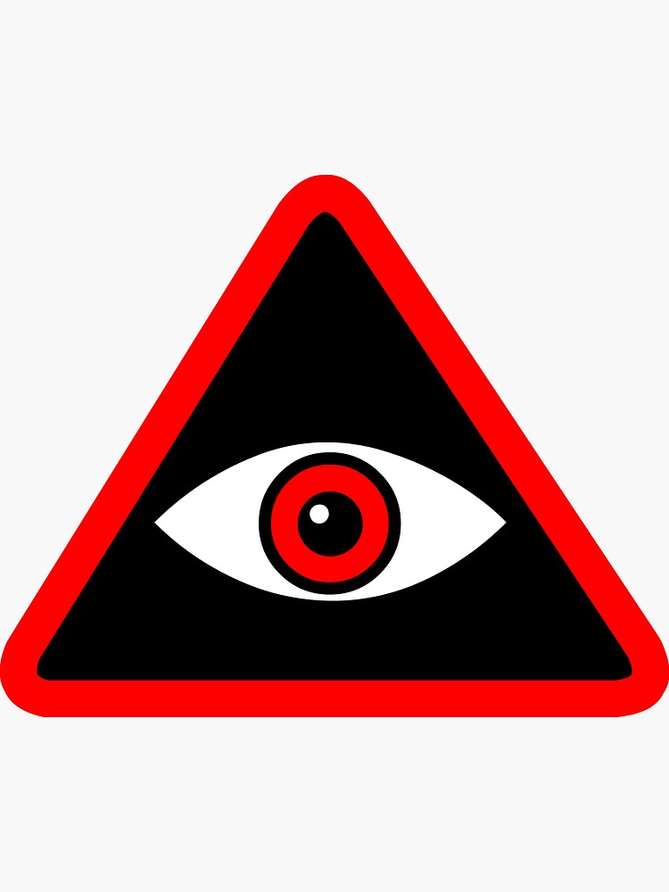 "The watchful eye" Sticker by danimations | Redbubble