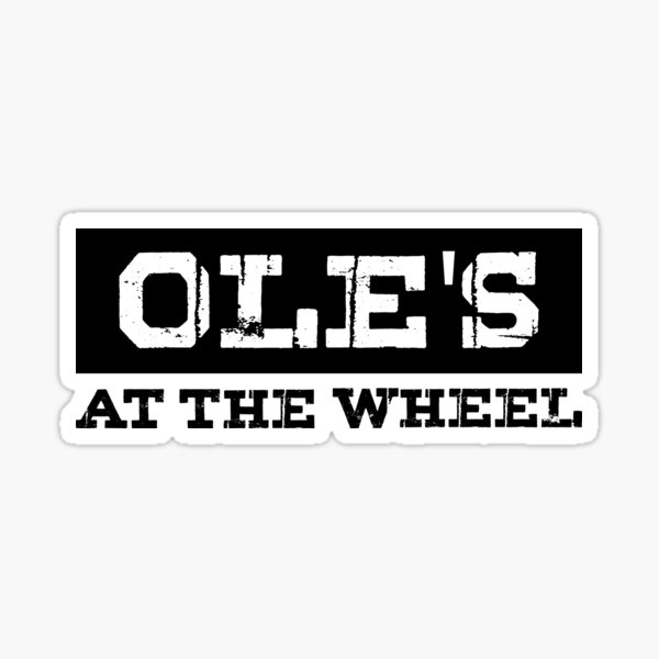 "Ole's At The Wheel" Sticker by YAnna9 | Redbubble
