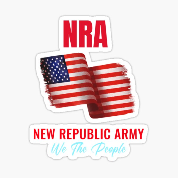 "NRA - NEW REPUBLIC ARMY COLLECTION" Sticker for Sale by Carmelu ...