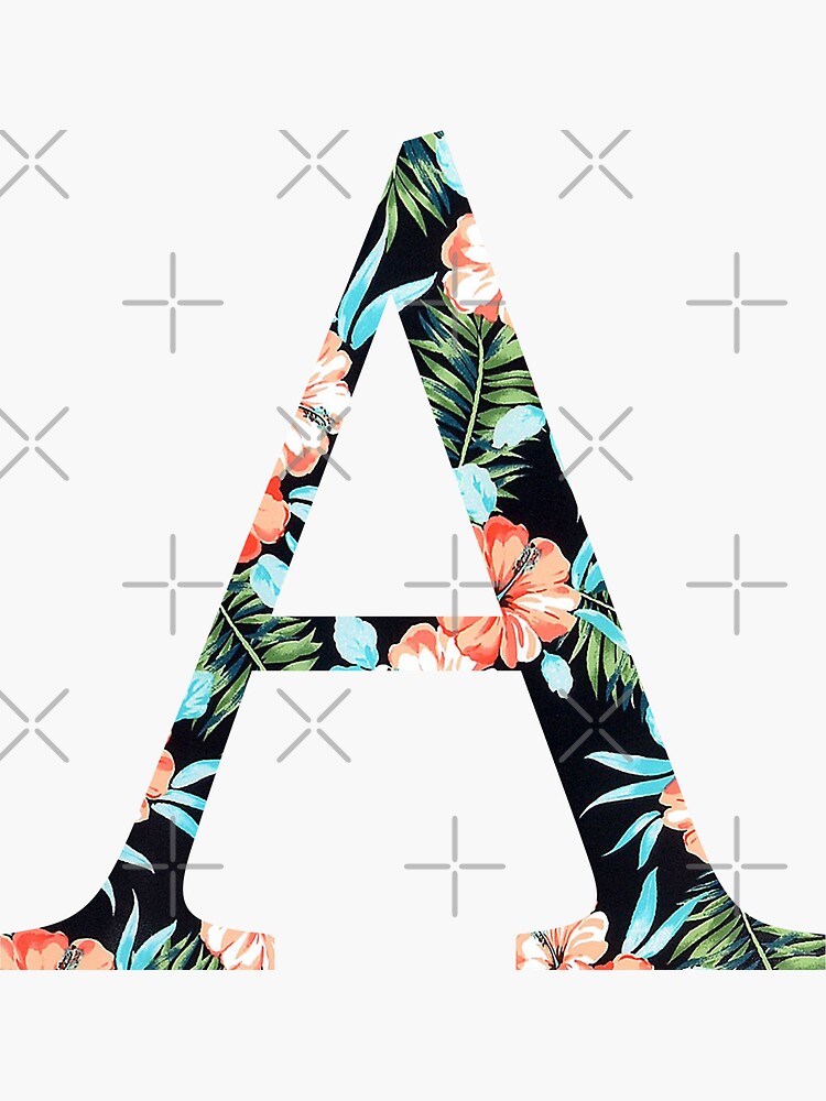 "Alpha Floral Greek Letter" Sticker for Sale by AdventureFinder | Redbubble