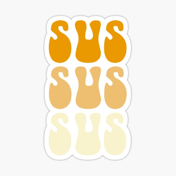 "SUS" Sticker by graphicgal | Redbubble