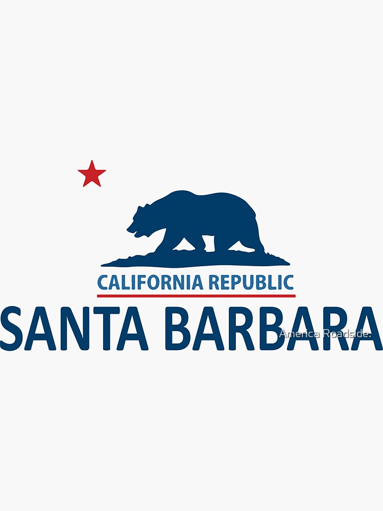 "Santa Barbara - California." Sticker for Sale by ishore1 | Redbubble
