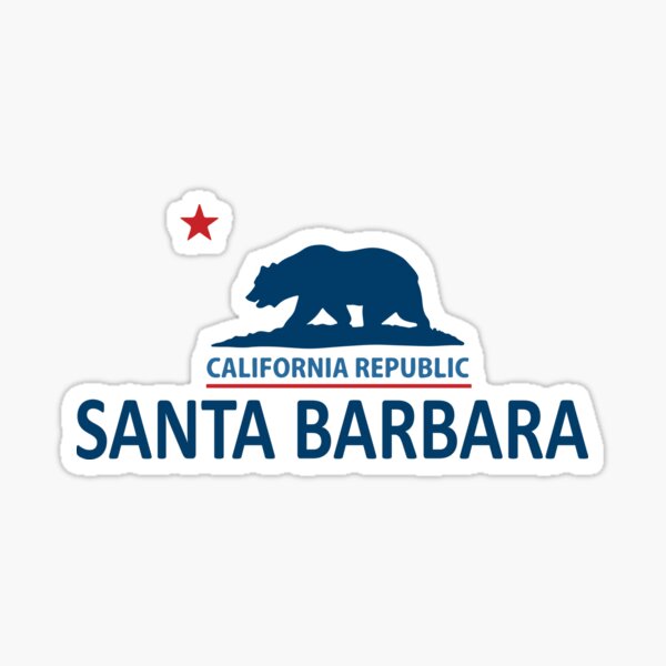 "Santa Barbara - California." Sticker for Sale by ishore1 | Redbubble