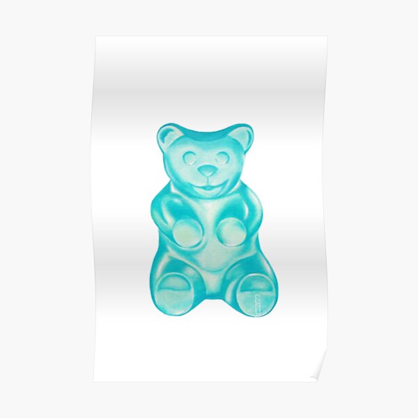 "Happy gummy bear" Poster for Sale by JRushMedia | Redbubble