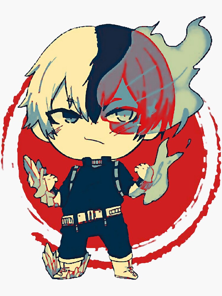 Pegatina «Shoto Todoroki Chibi» de perkinslail | Redbubble