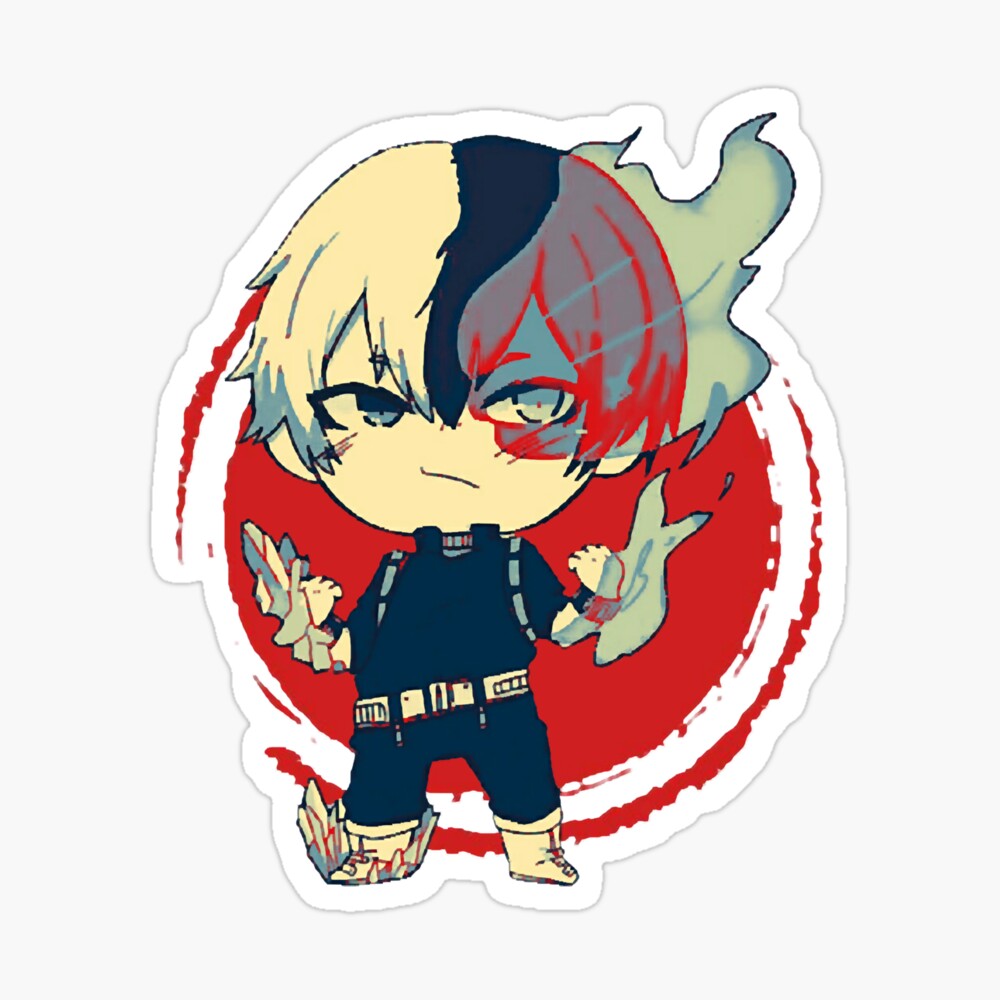 Pegatina Chibi Shoto Todoroki De Covintage Redbubble | My XXX Hot Girl