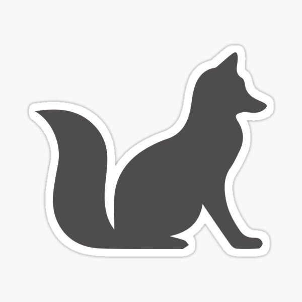 "Silver Fox" Sticker for Sale by Cre8arts | Redbubble