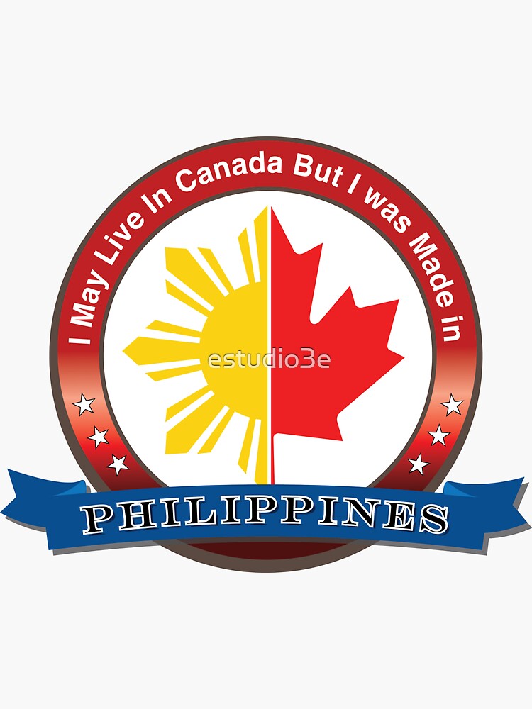 "Canada Philippines Filipino-canadian" Sticker for Sale by estudio3e ...