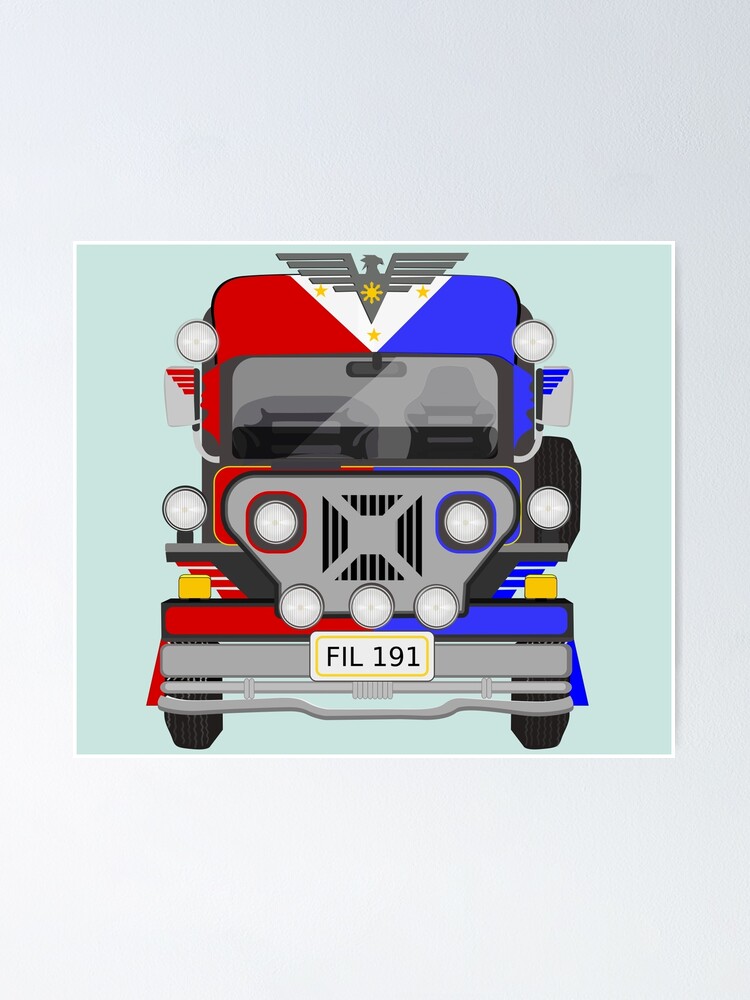 " Pinoy Jeepney with Philippine Flag" Poster for Sale by Joanne Yu ...