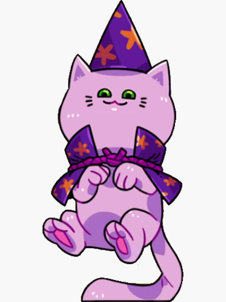 "Jaun the Small Magical Latino Cat Monster Camp" Sticker for Sale by ...