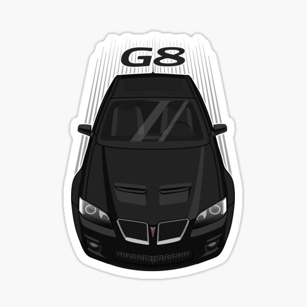 "Pontiac G8 2008-2009 - Black" Sticker for Sale by V8social | Redbubble