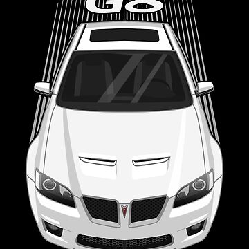 "Pontiac G8 2008-2009 - White" Sticker for Sale by V8social | Redbubble