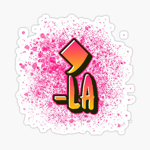 ",-LA" Sticker for Sale by staplesnuggets | Redbubble