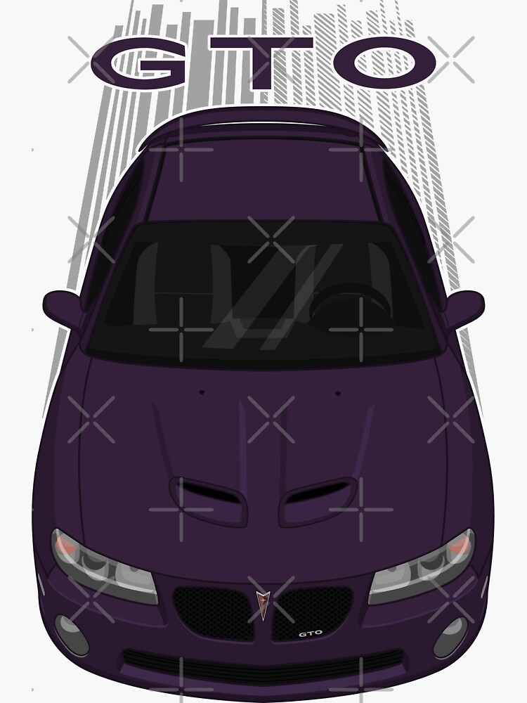 "Pontiac GTO 2004-2006 - Cosmos Purple" Sticker for Sale by V8social ...