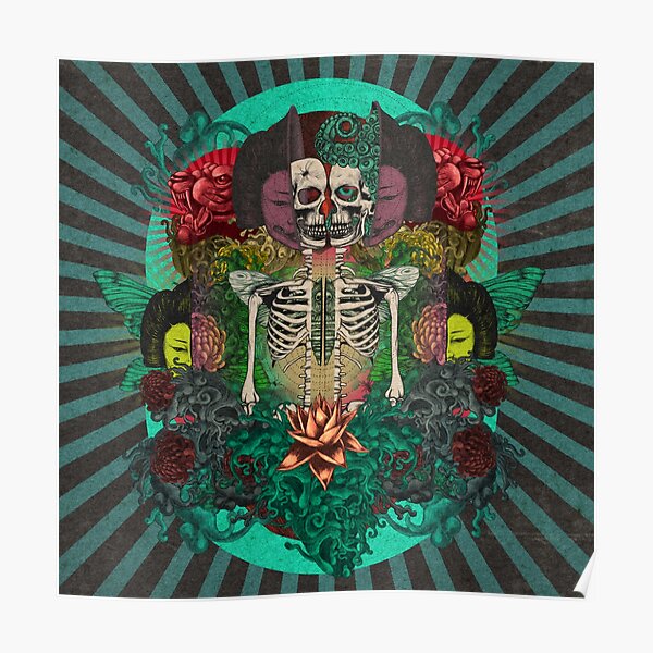 "Skeleton Shrine" Poster for Sale by fakeface | Redbubble