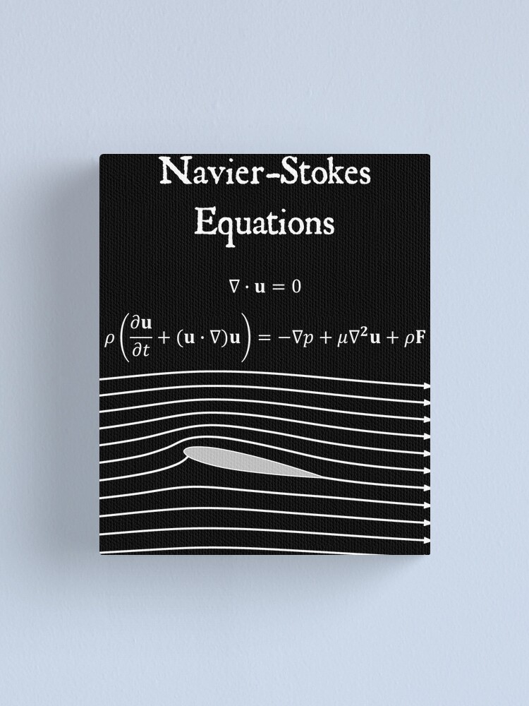 "Navier-Stokes Equations Fluid Dynamics Vintage Math Physics Design ...