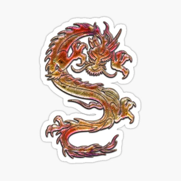 "Decorative chinese dragon" Sticker by nicky2342 | Redbubble