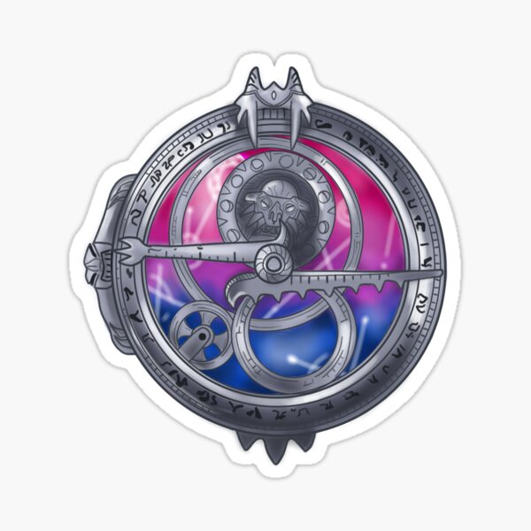 "Bi pride amulet " Sticker for Sale by dumbnerd | Redbubble