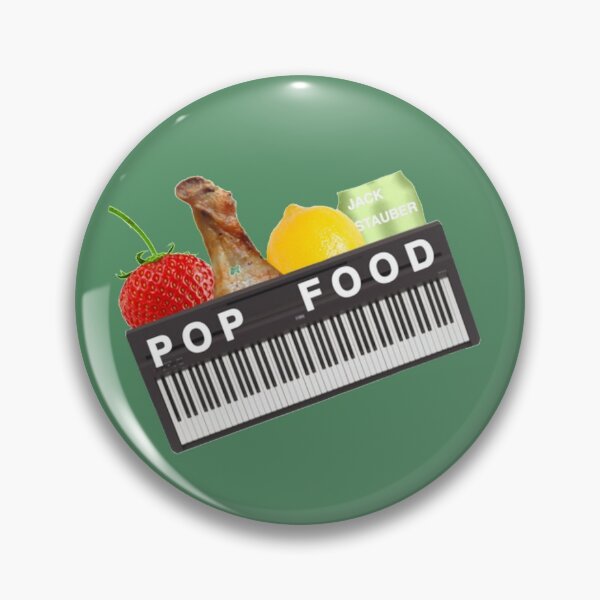 "Jack stauber pop food logo realistic album cover merch" Pin for Sale ...