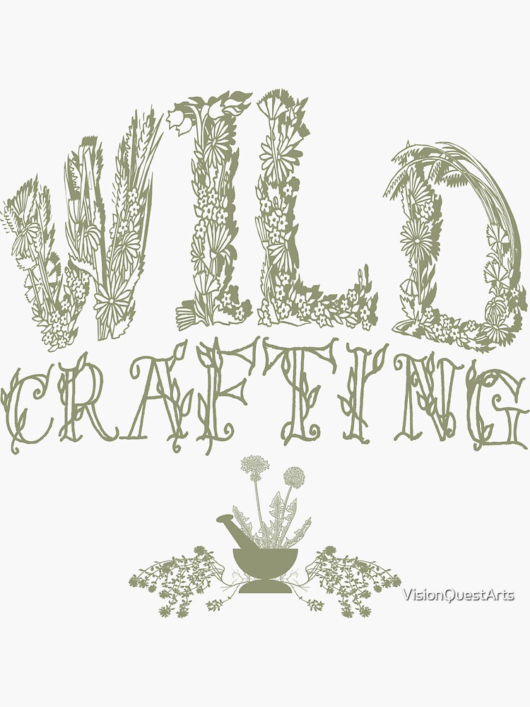 "Wildcrafting: Foraging for foods and herbal medicines" Sticker by ...