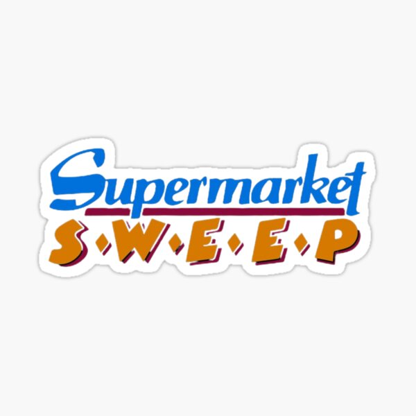 "Supermarket sweep" Sticker by Jakuu | Redbubble