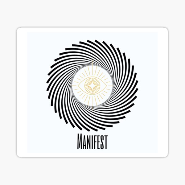 "Manifest" Sticker for Sale by TMotivation | Redbubble