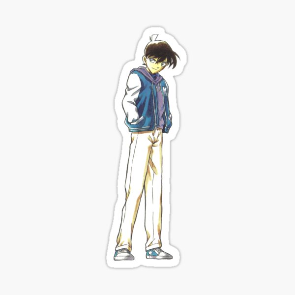 "Detective Conan Edit - Shinichi in His Varsity Jacket!!" Sticker for ...