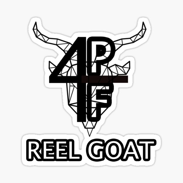 "reel goats 4PF " Sticker for Sale by houssamsc | Redbubble