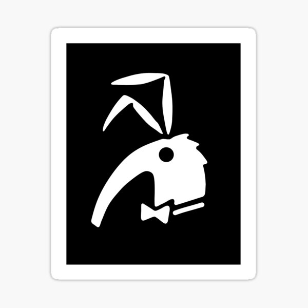 "Anteater Playboy Inverted Sticker" Sticker for Sale by ozl01 | Redbubble