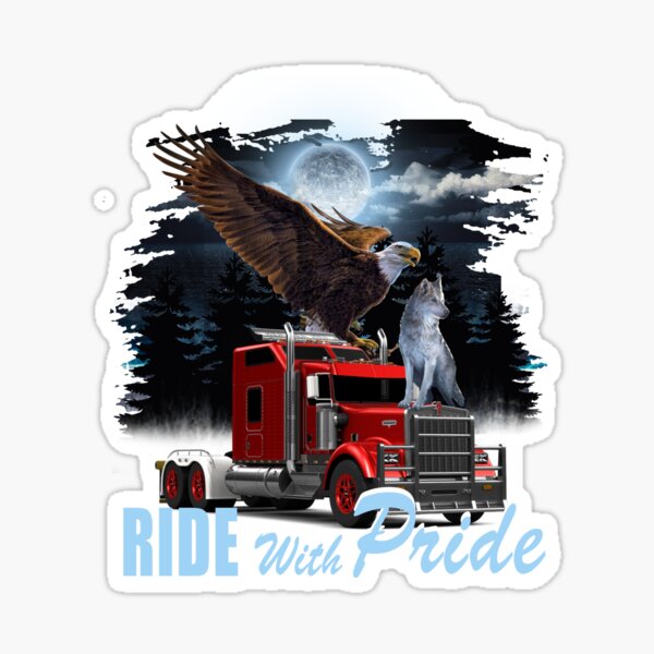 "Ride with pride" Sticker for Sale by Eisenman87 | Redbubble