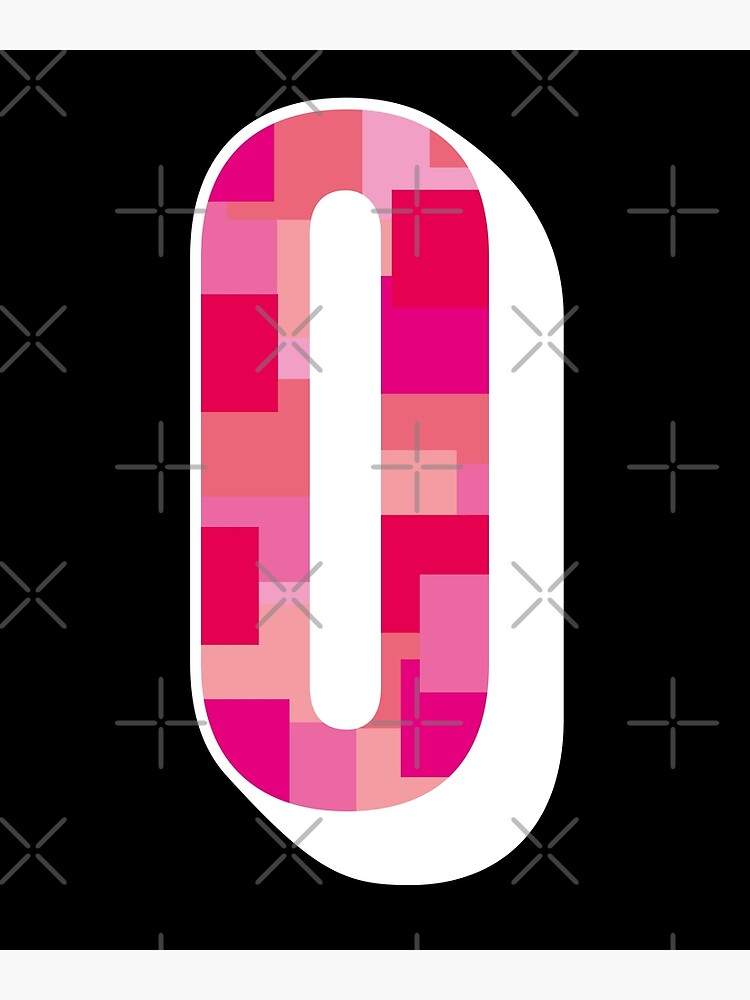 "The Letter O - Pink & White Monogram Initial" Poster by Rixta82 ...