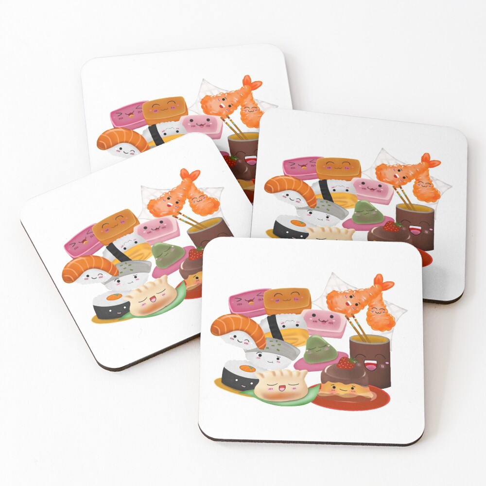 "Sushi Go Card Game Characters" Sticker for Sale by irchiliart | Redbubble