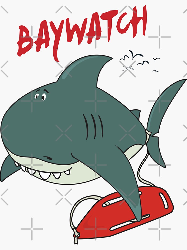 "Baywatch " Sticker for Sale by mangulica | Redbubble