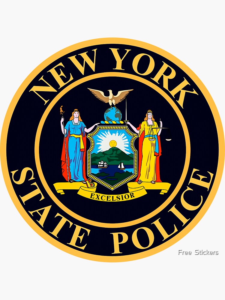 "New York State Police Sticker Sticker" Sticker for Sale by theart2 ...