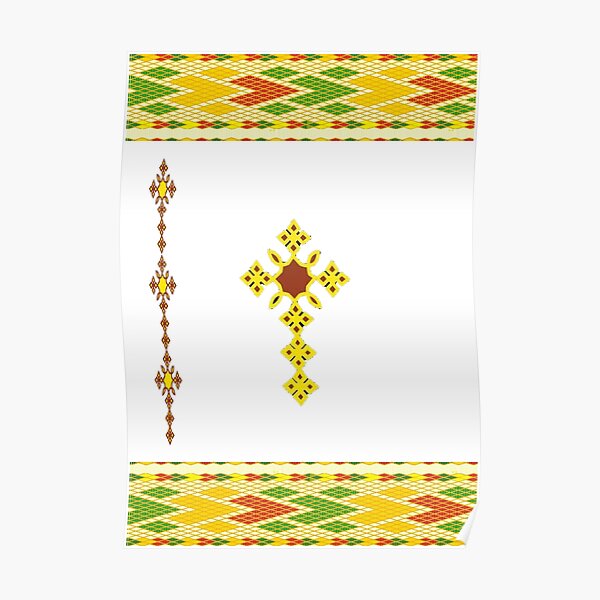 "Ethiopian Habesha tibeb telet" Poster for Sale by Ermiyas | Redbubble