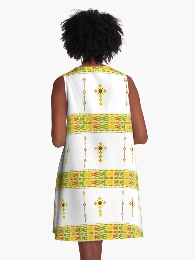 "Ethiopian Habesha tibeb telet" A-Line Dress for Sale by Ermiyas ...