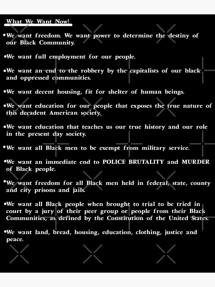 "The Ten Point Program" Poster for Sale by the-other-joe | Redbubble