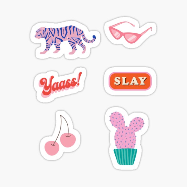 "Pink aesthetic cute pack" Sticker by Faeblehoarder | Redbubble