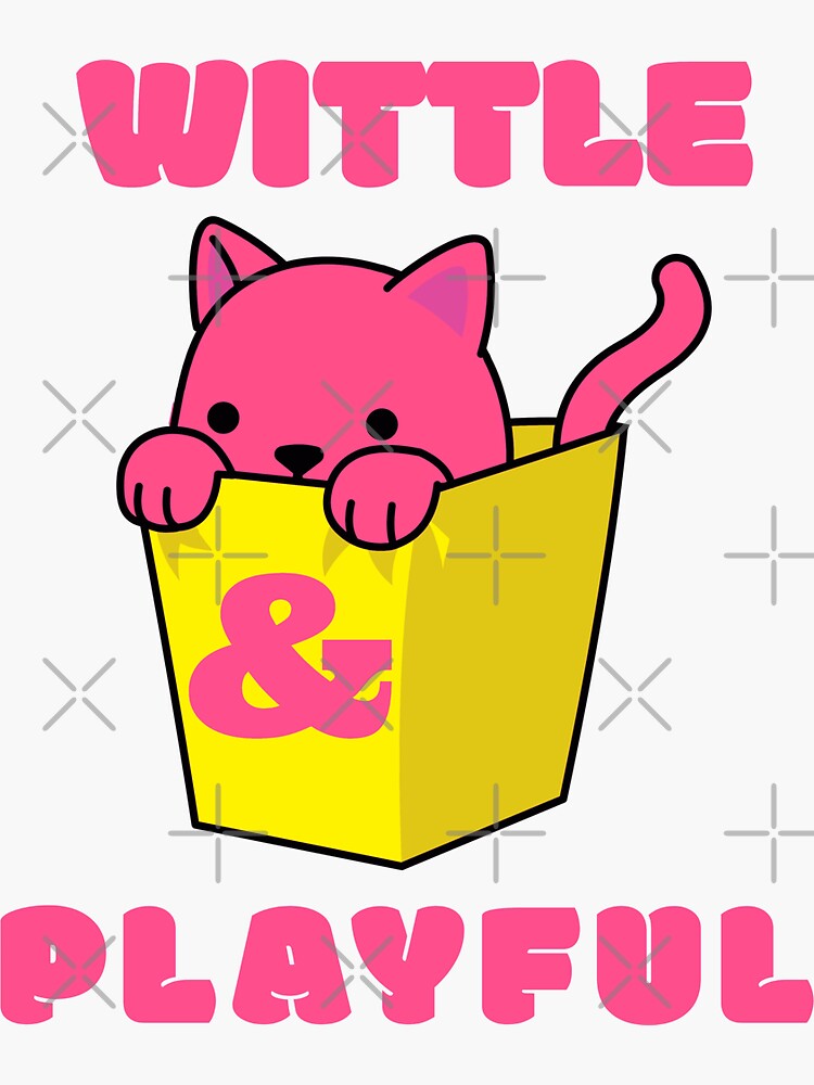 "Little Cute Playful Pink Cat Wittle And Playful Playing WAP Kitten in ...